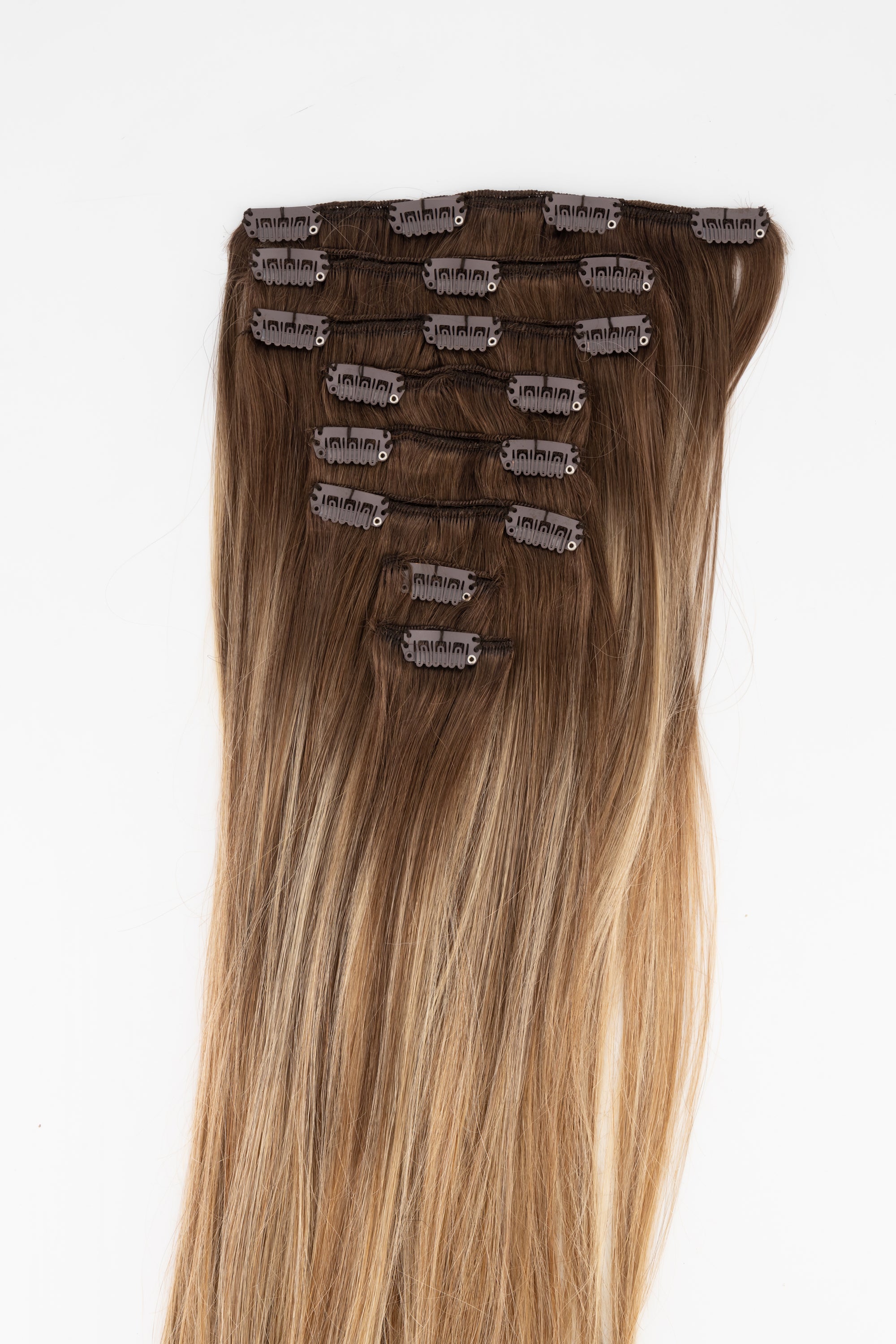 Mixed Toffee Balayage Clip-In Hair Extensions – Frontrow
